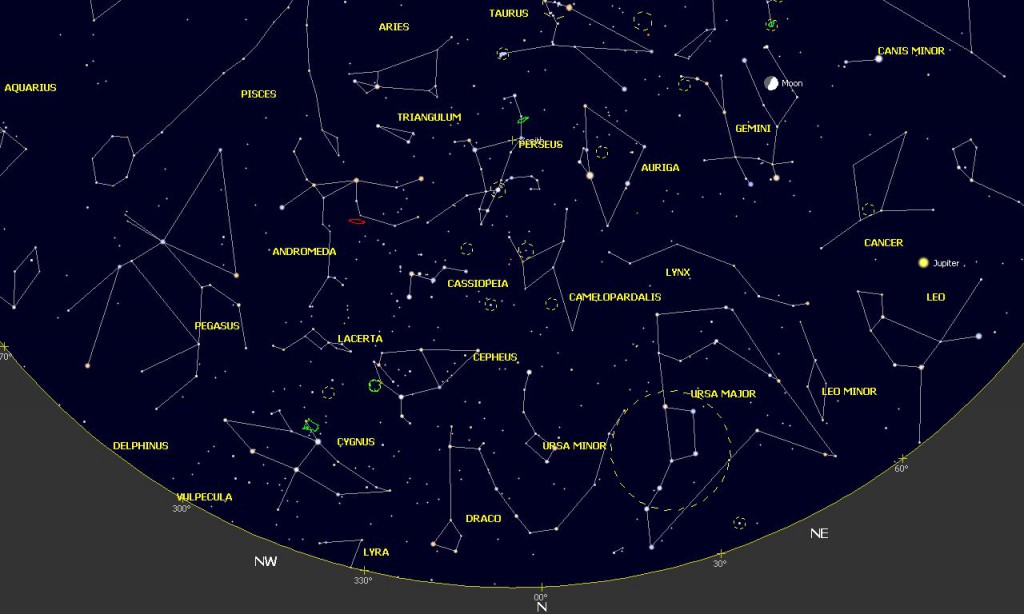 mapas celestes de astronomía